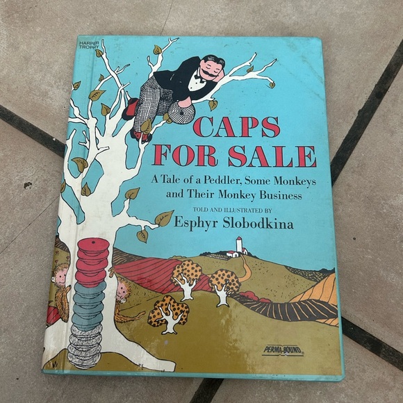 Other | Caps For Sale Esphyr Slobodkina Large Picture Book Reading ...